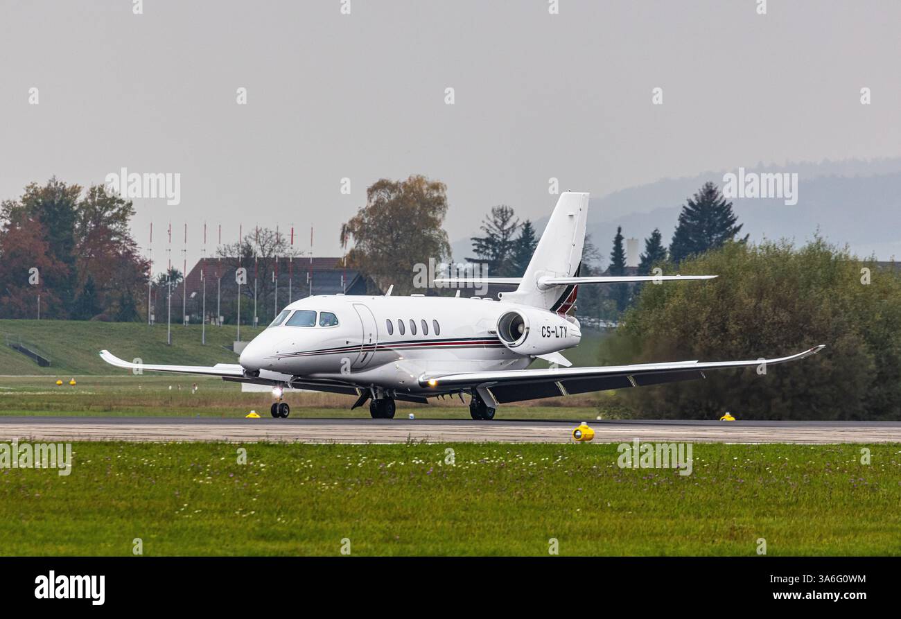 Zurich, Switzerland, 3rd Nov 2024: A Cessna 680A Citation Latitude from ...