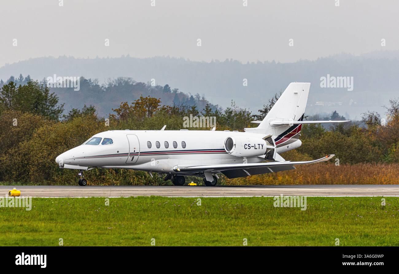 Zurich, Switzerland, 3rd Nov 2024: A Cessna 680A Citation Latitude from ...