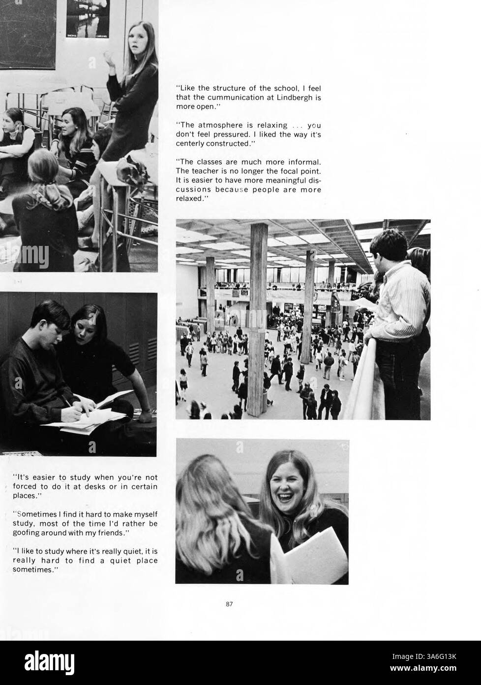 The 1971 Contrails yearbook from Lindbergh High captures the key ...