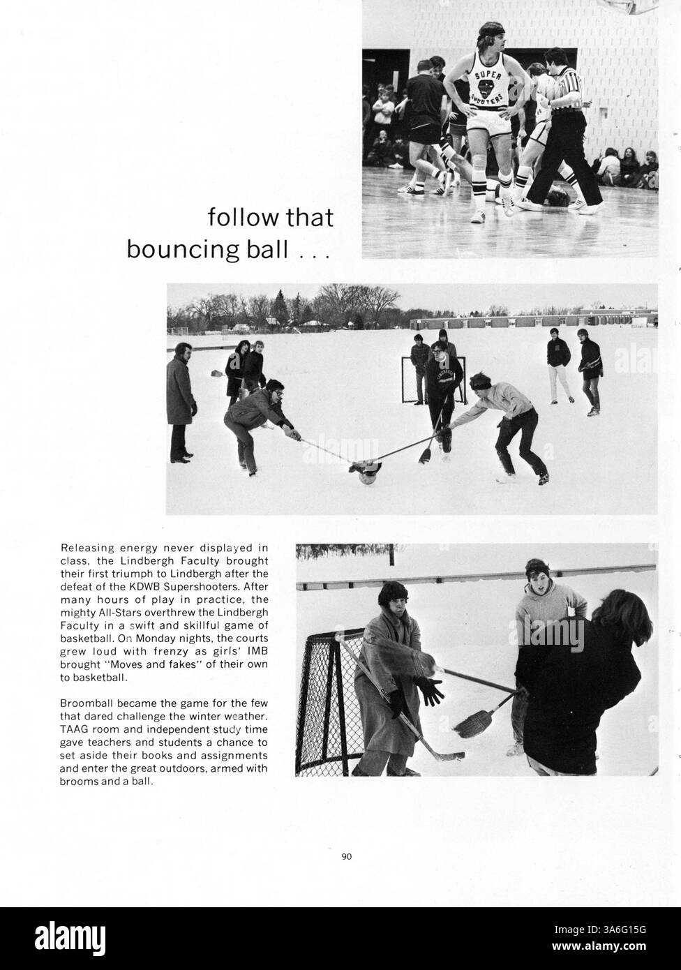 The 1971 Lindbergh High Yearbook, titled Contrails, highlights the ...