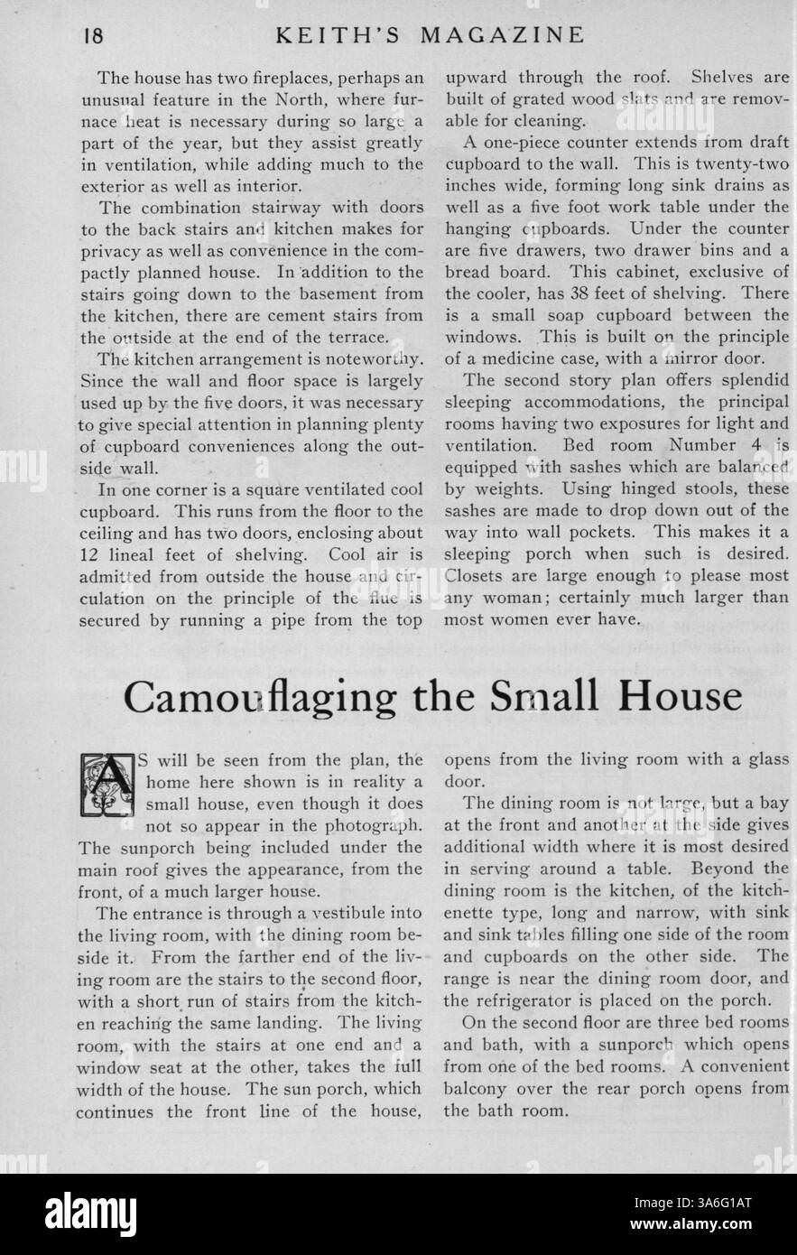 Keiths magazine 1919 offers detailed plans for house designs hi-res ...