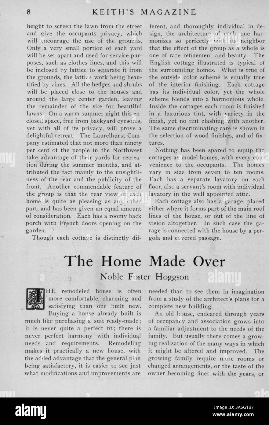 Published in 1919, Keith's Magazine offers a collection of home designs ...