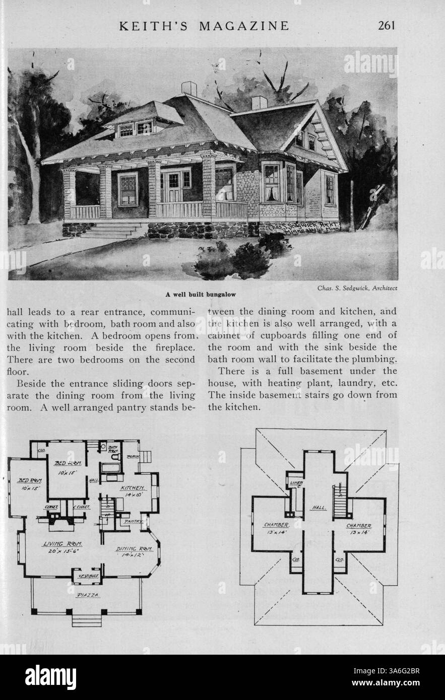 Released in 1919 by architect max l keith hi-res stock photography and ...