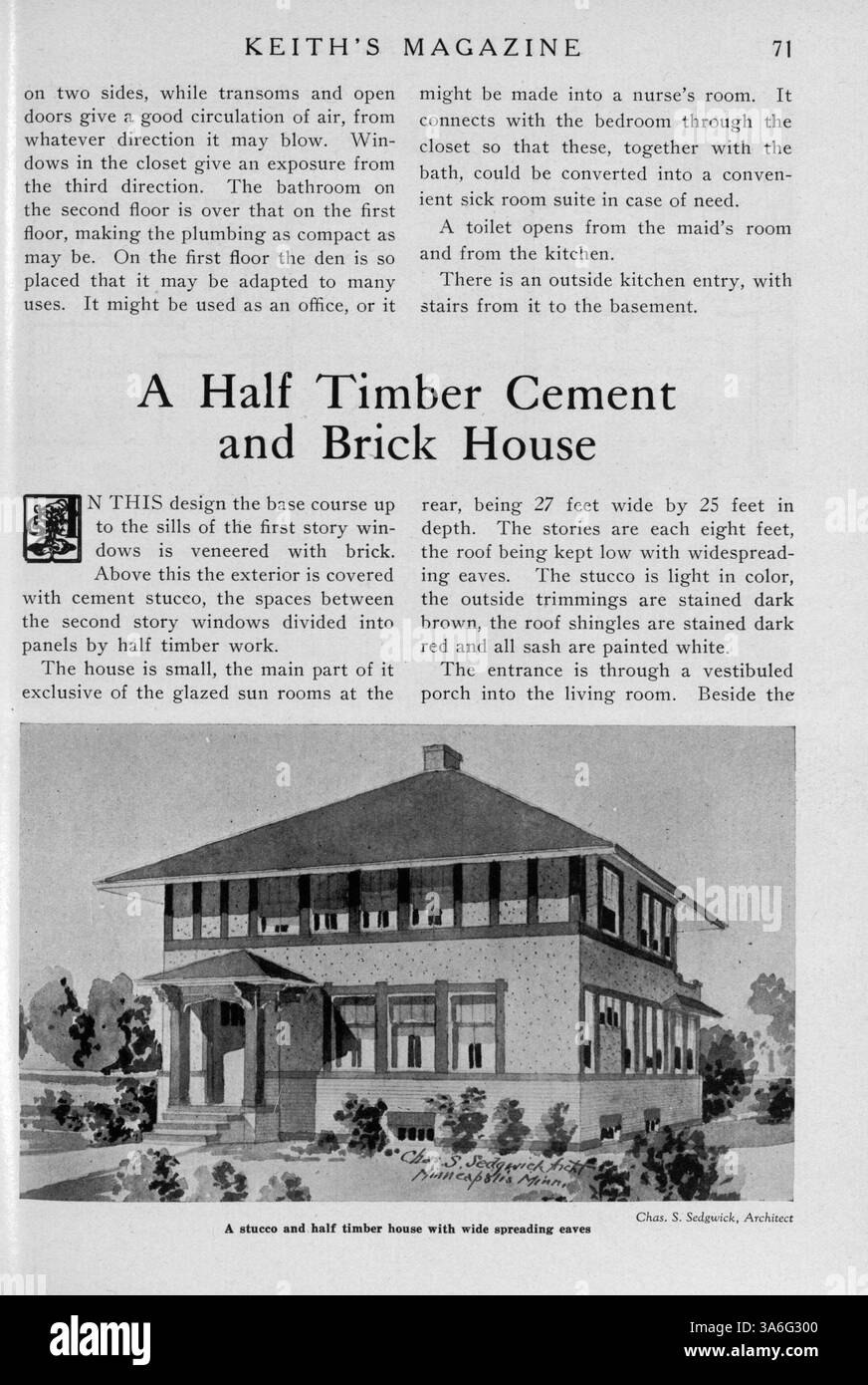 Keith's Magazine, published by architect Max L. Keith in 1919, offers ...