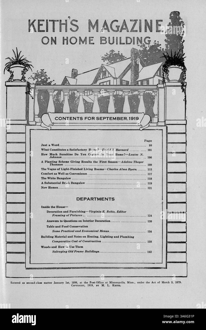 Keith's Magazine, a publication from 1919 by Minneapolis architect Max ...