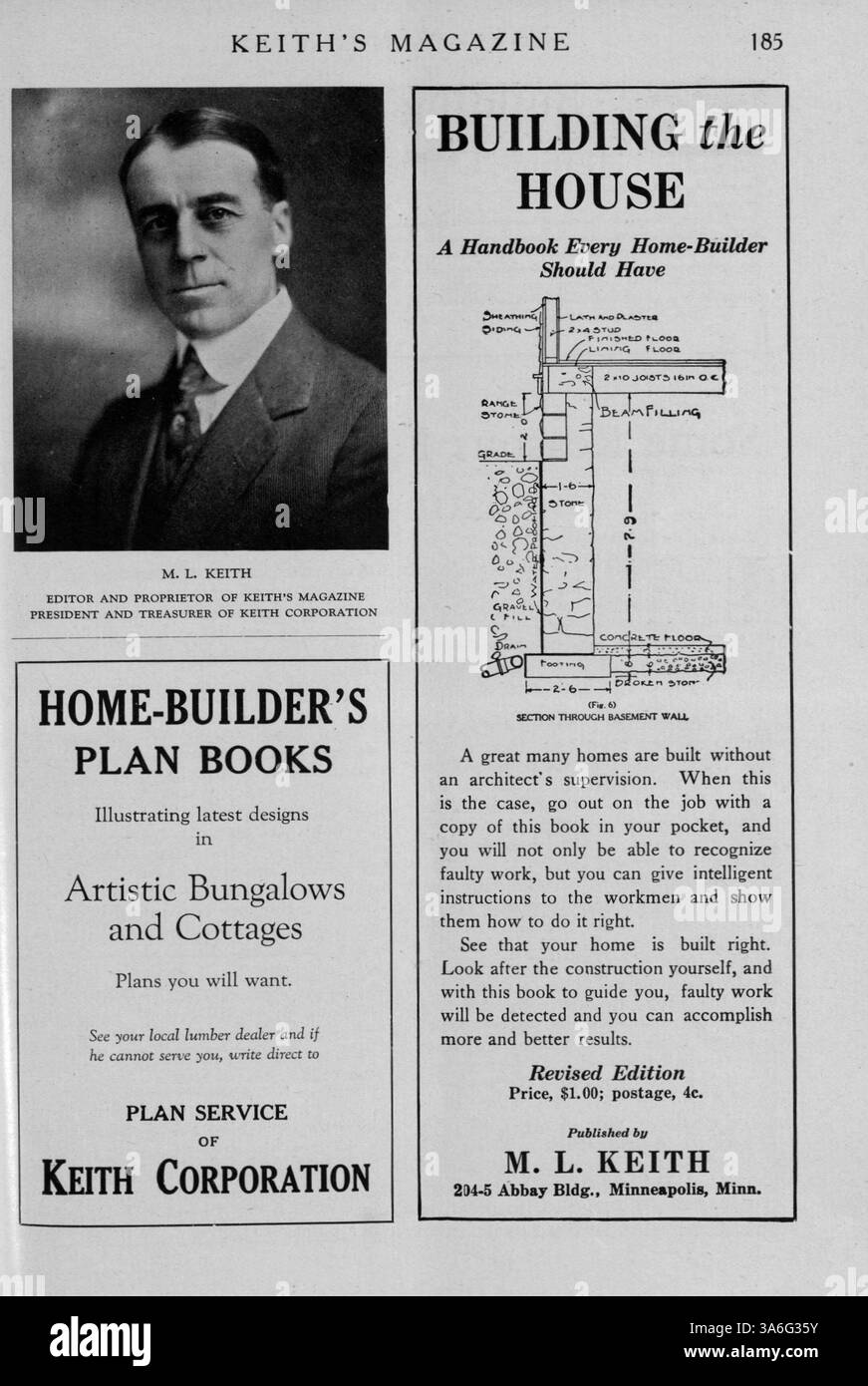 Published in 1919, Keith's Magazine by architect Max L. Keith showcases ...