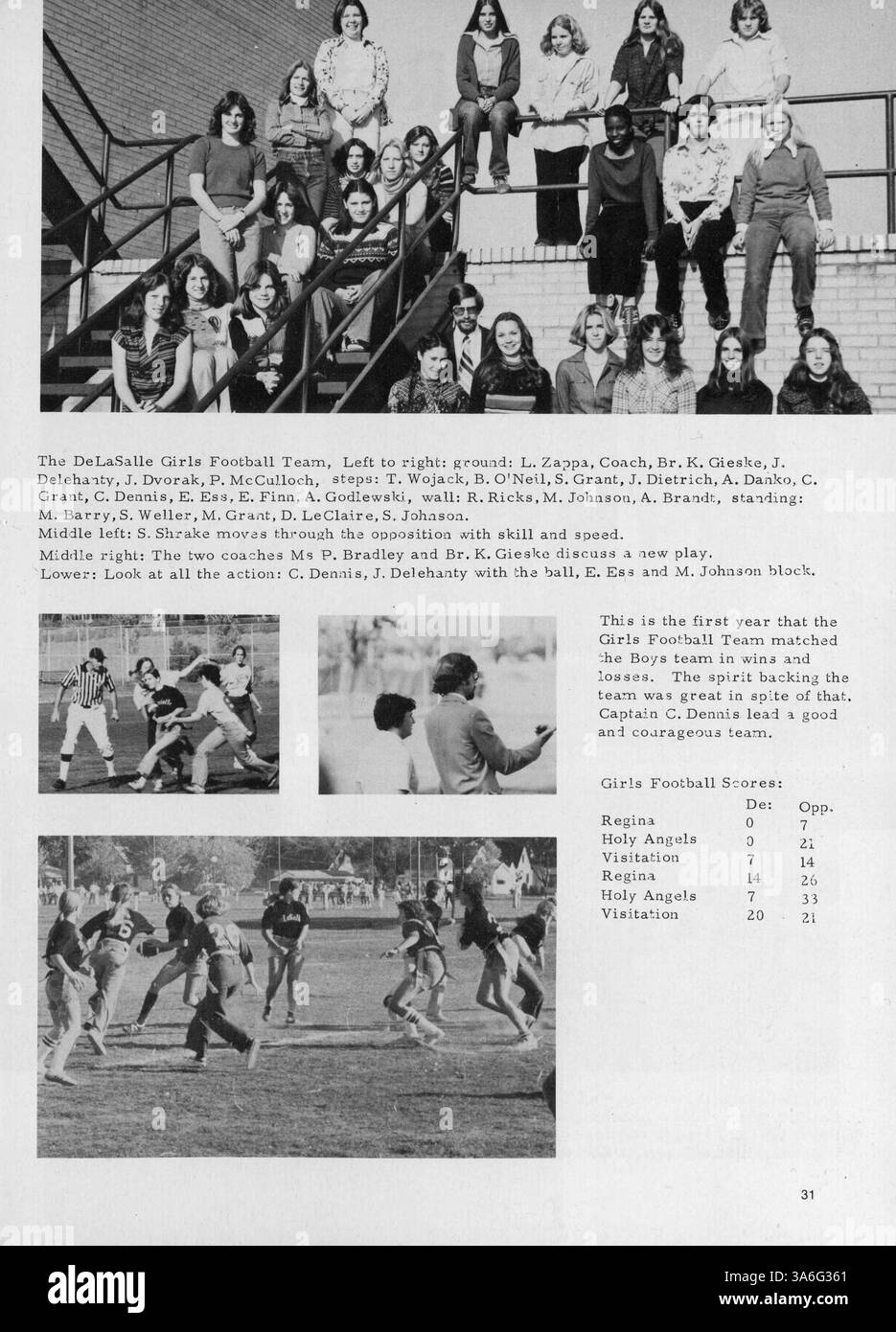 This 1977 edition of the De La Salle yearbook, Delta Seventy and Seven, highlights the major ...