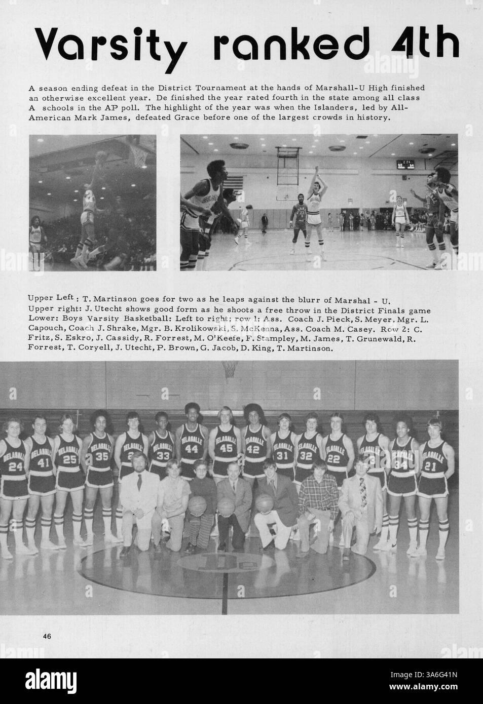 The 1977 De La Salle yearbook, Delta Seventy and Seven, presents a snapshot of the academic ...