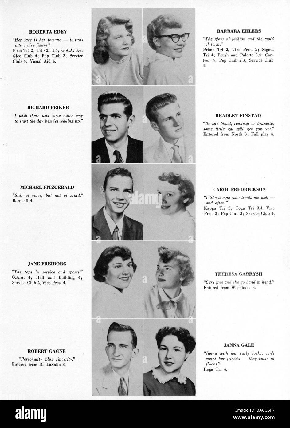 This 1954 edition of the Echowan Yearbook captures the key moments of ...