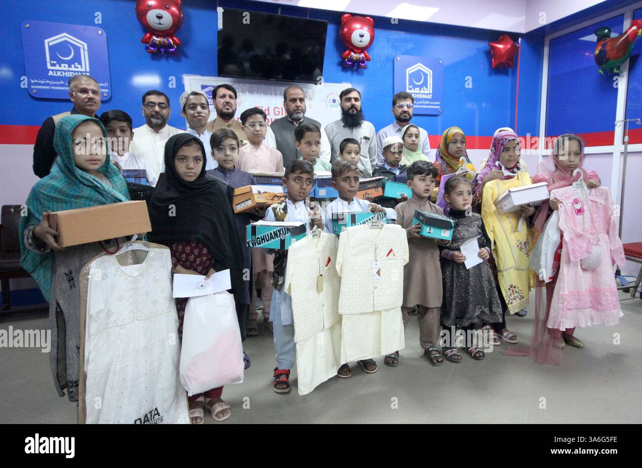 Children affected by thalassemia disease through joint efforts of Ehsaas Welfare Organization ...