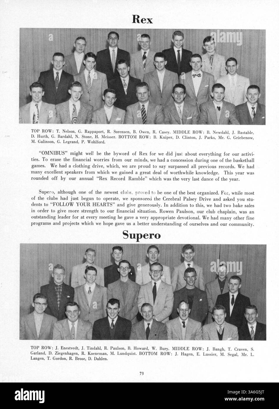 The 1954 Echowan Yearbook captures highlights from the 1953-1954 school ...