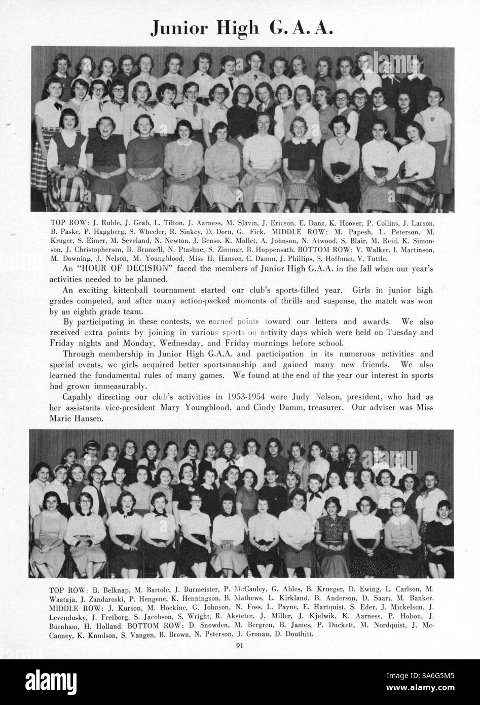 This 1954 Echowan Yearbook provides a historical record of student life ...