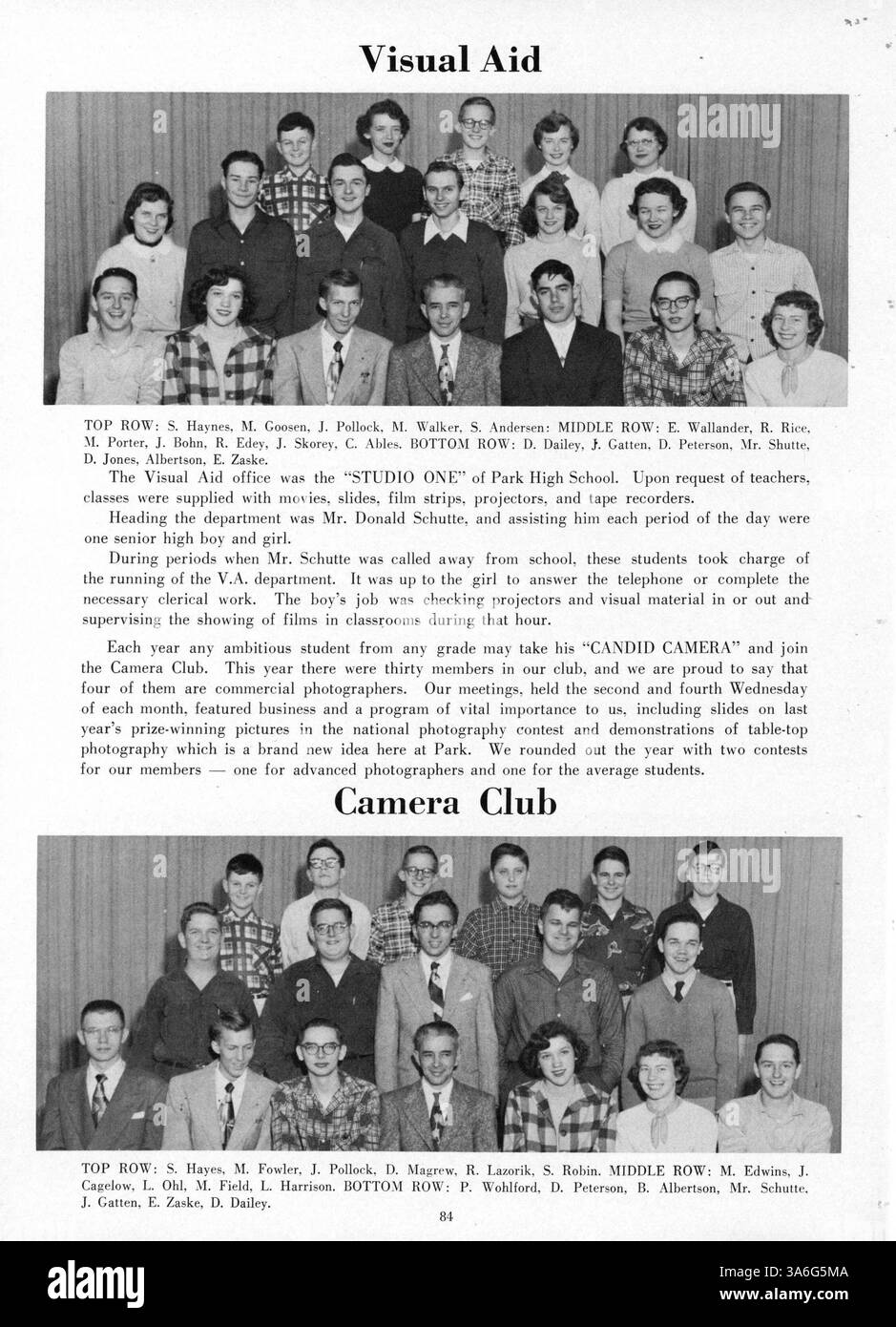 The 1954 Echowan Yearbook highlights key moments from St. Louis Park ...