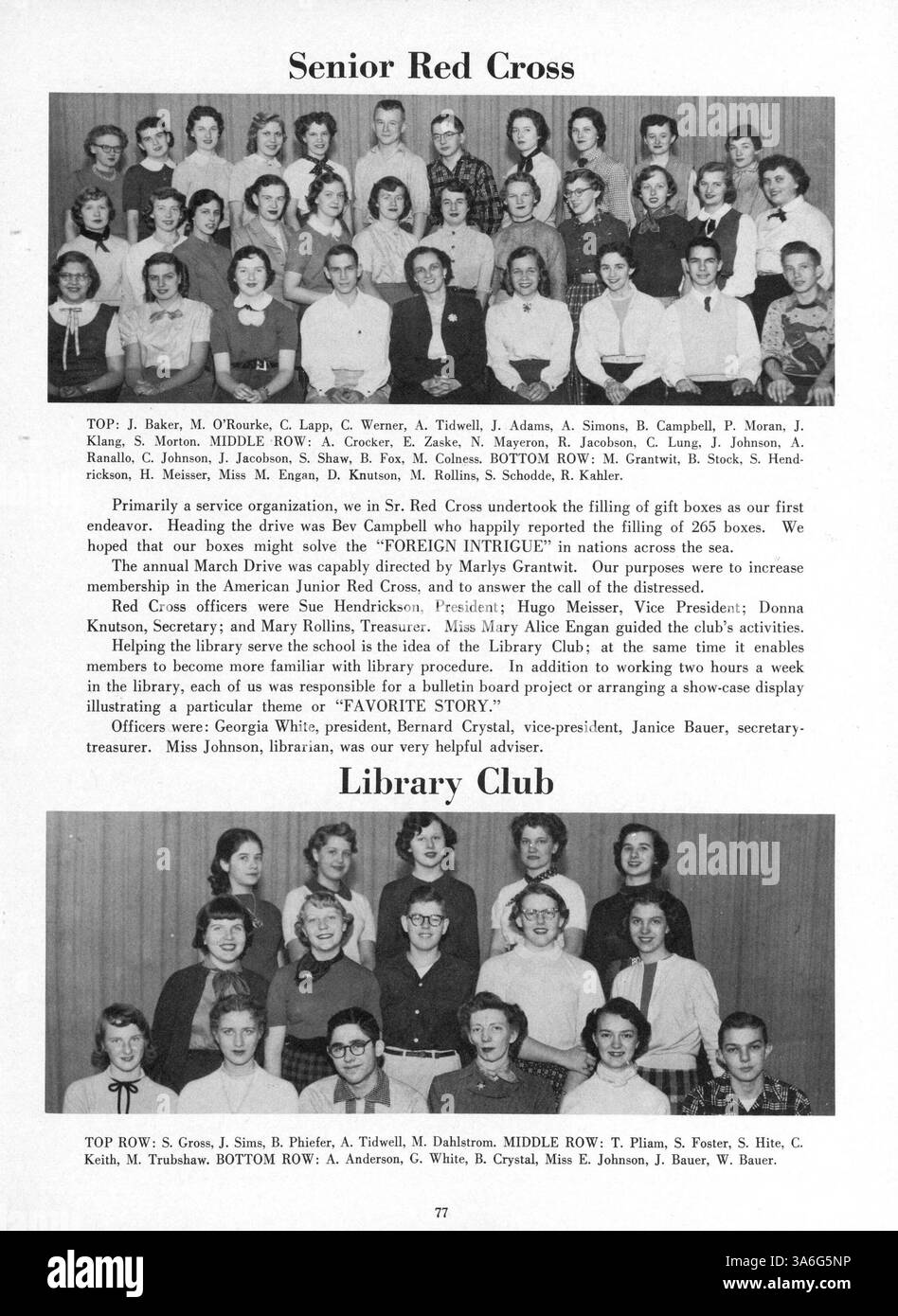 The 1954 Echowan Yearbook from St. Louis Park High School captures the ...