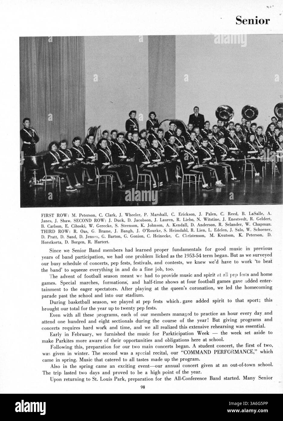 The 1954 Echowan Yearbook chronicles the 1953-1954 school year at St ...