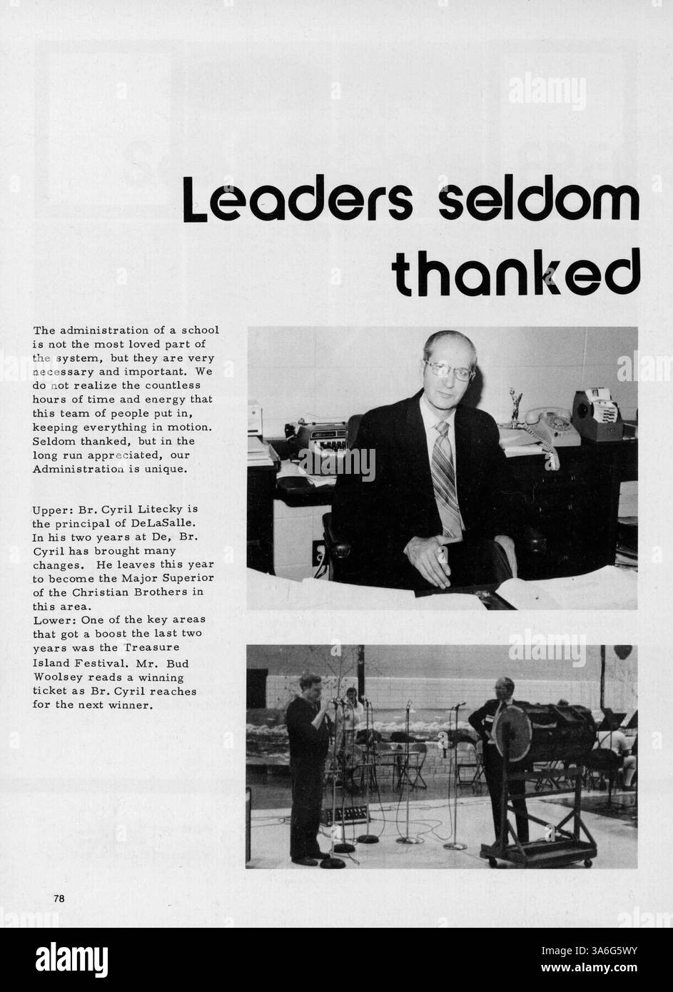 The 1977 yearbook, Delta Seventy and Seven, captures the essence of De La Salle's school ...