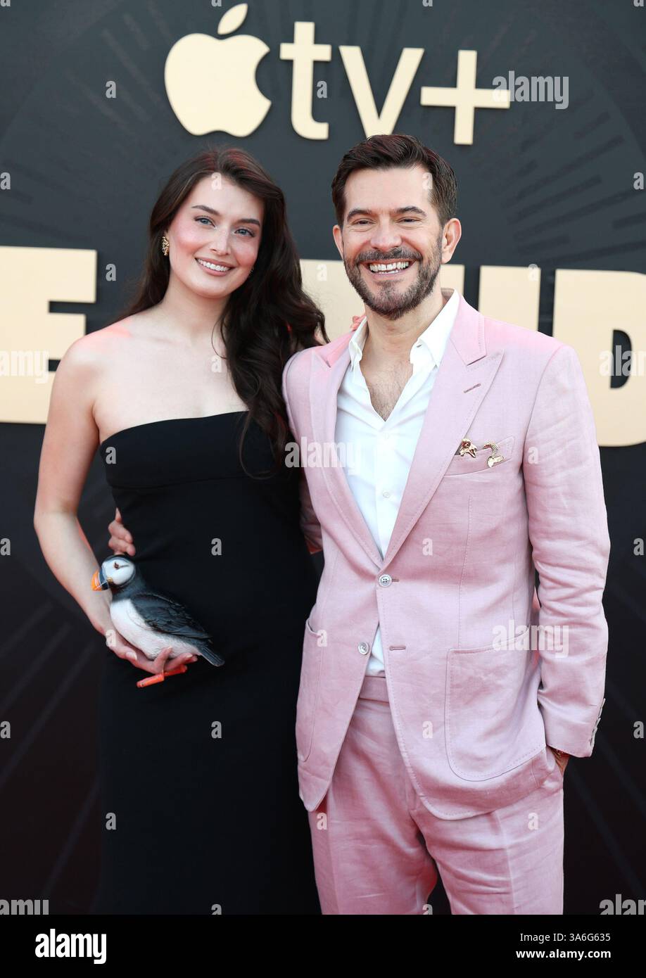 Jess Clements and Peter Huyck at Apple TV+ Series World premiere of ...