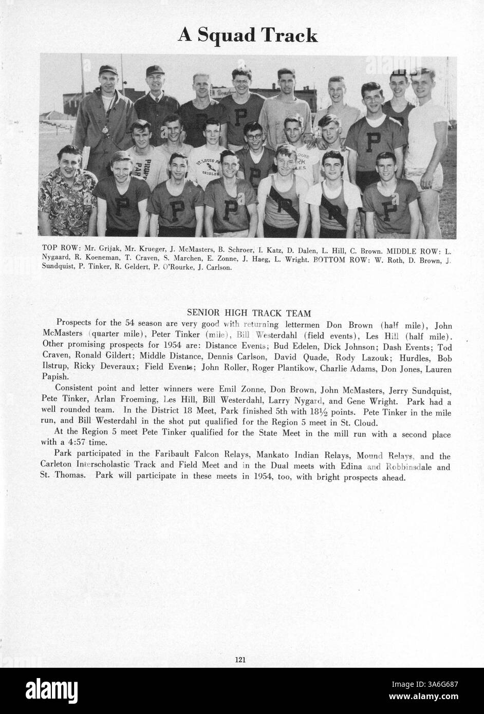 The 1954 Echowan Yearbook highlights important student, faculty, and ...