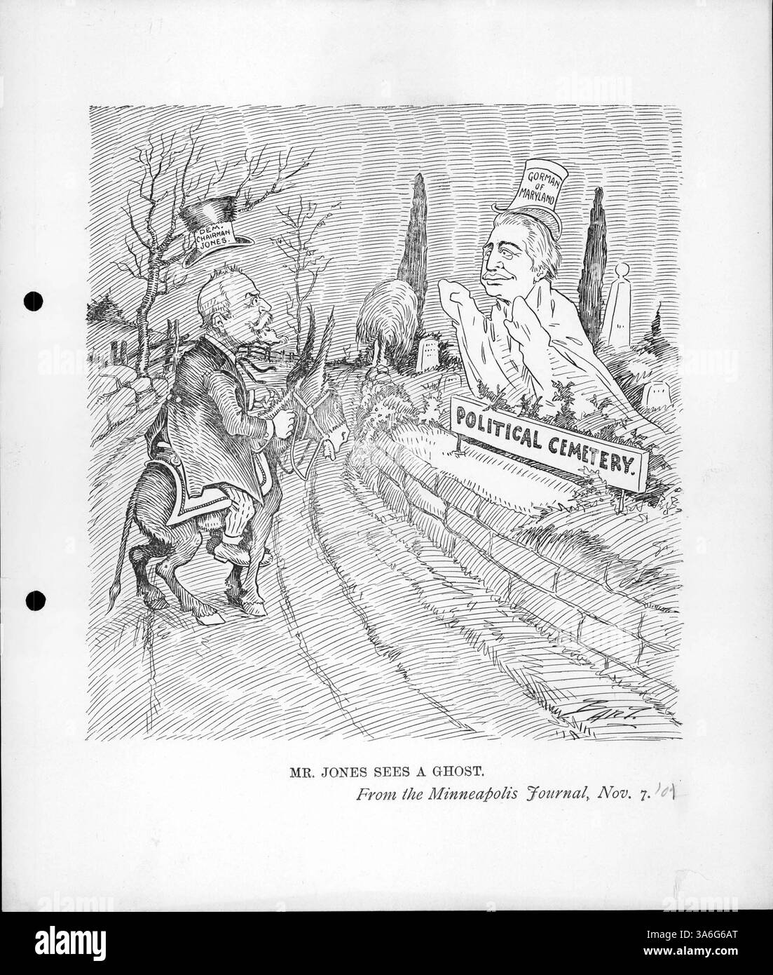 Democratic Chairman James Kimbrough Jones is depicted in a political ...