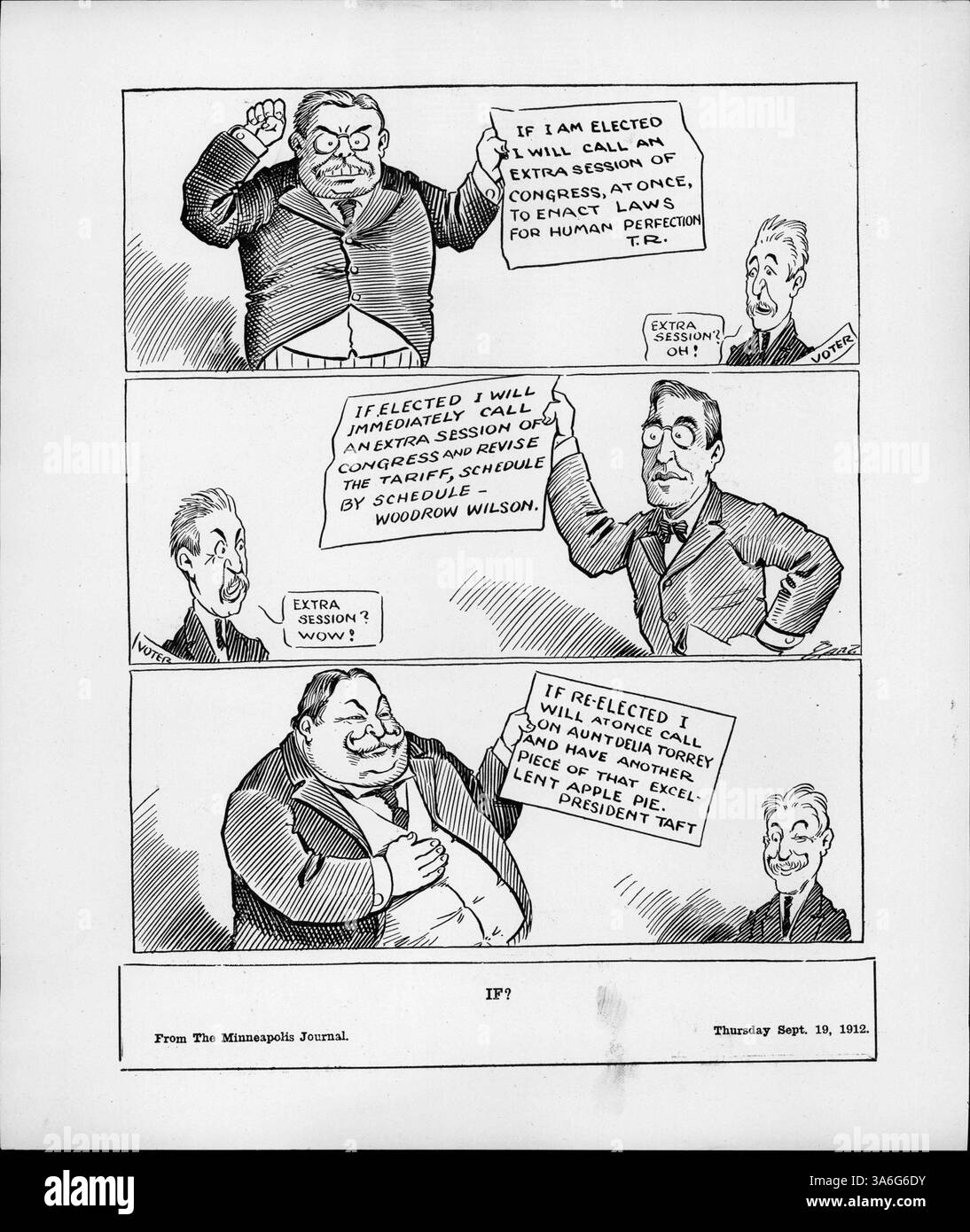 William howard taft during the 1912 election hi-res stock photography ...