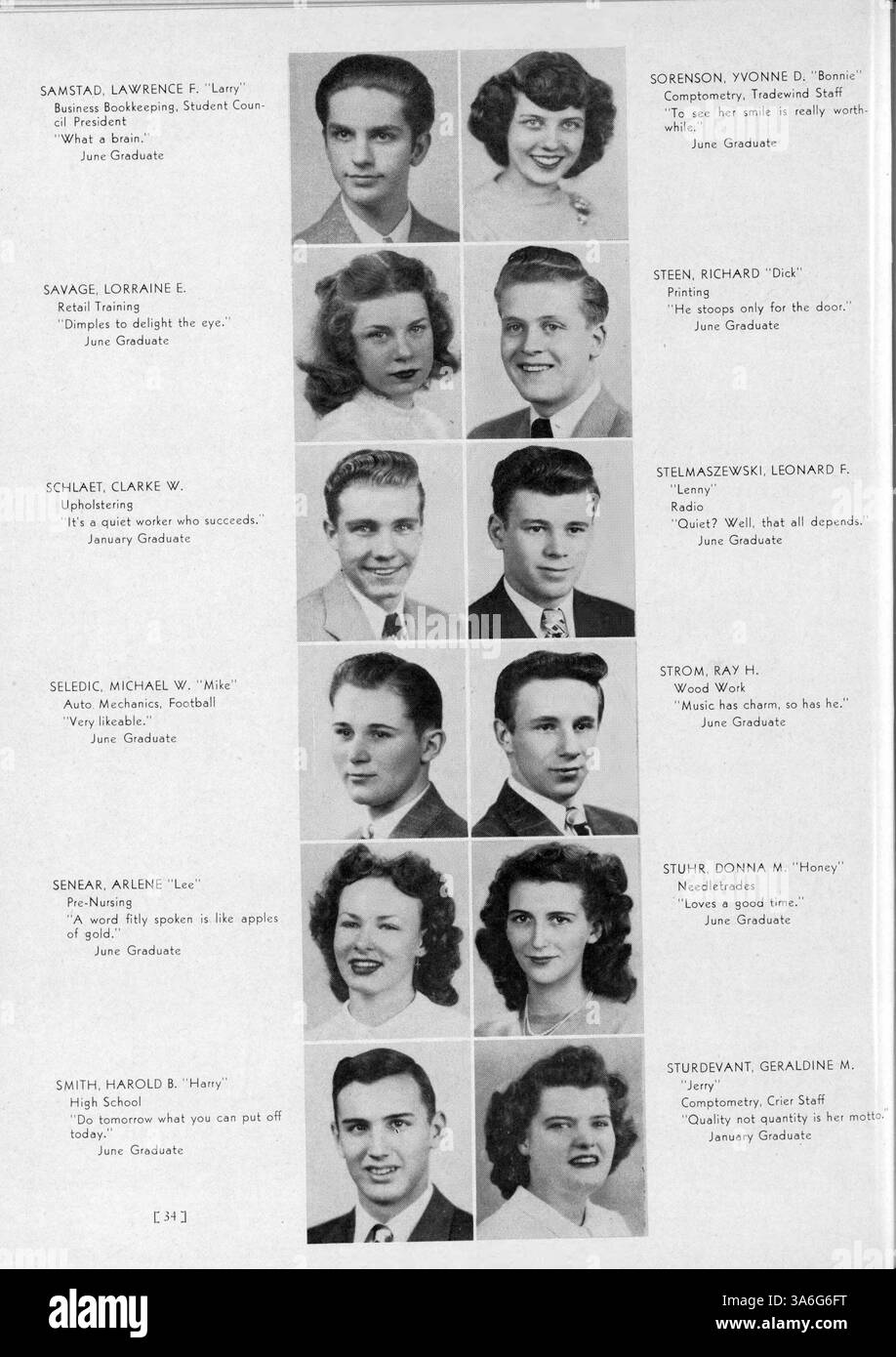 This yearbook from 1947-1948 features students, teachers, clubs ...