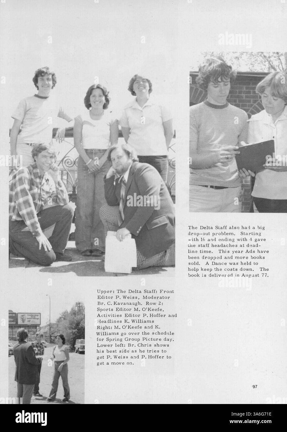 This 1977 yearbook, Delta Seventy and Seven, from De La Salle High School, captures moments from ...