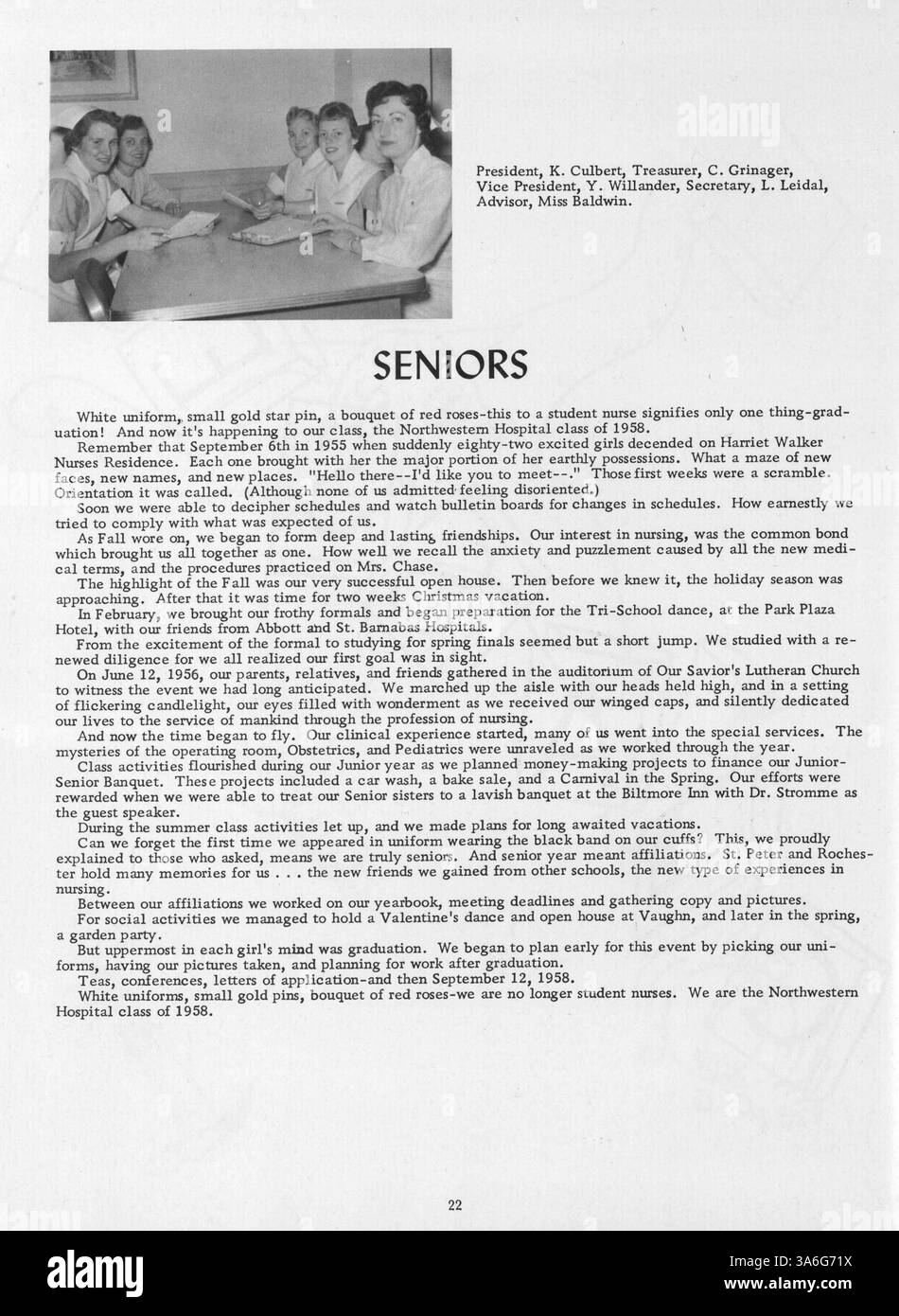 'Our Star' yearbook from 1958 records the activities and events of the ...