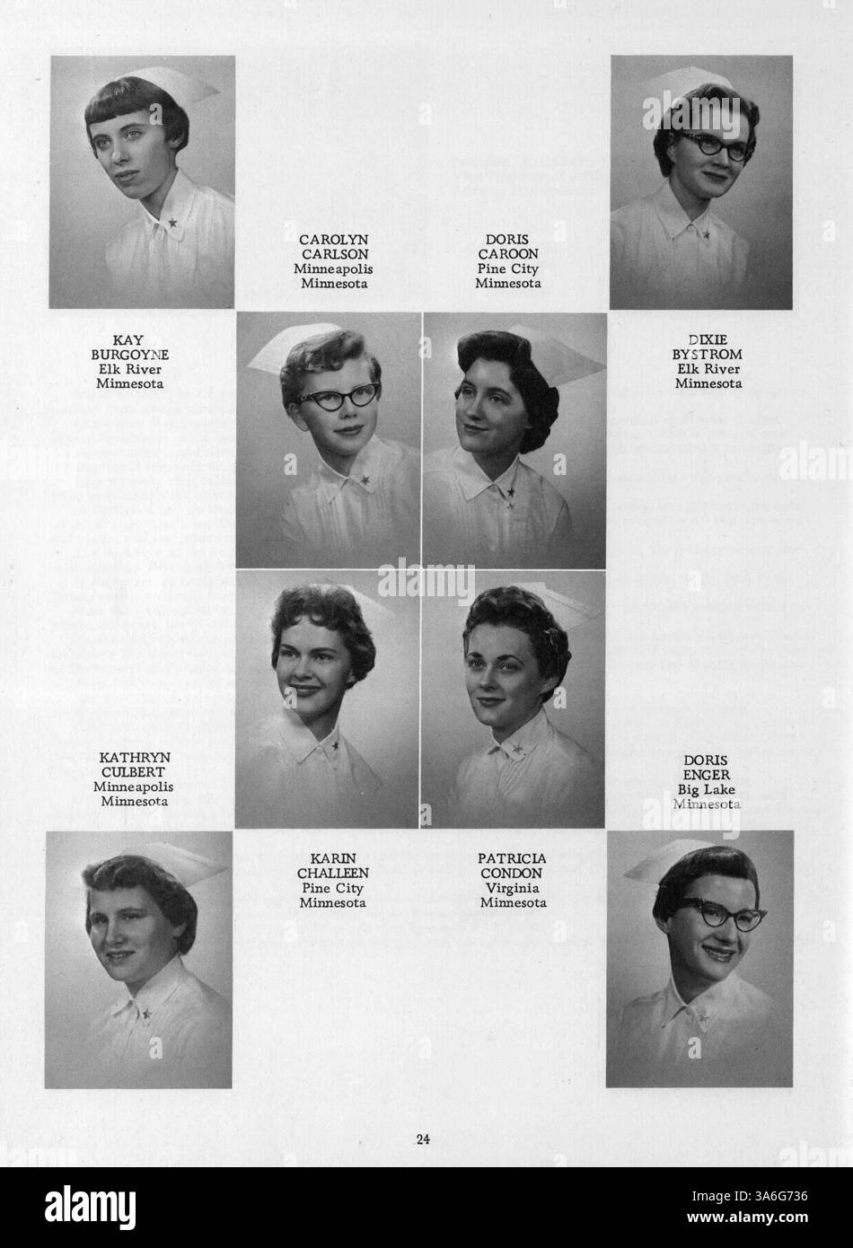 This 'Our Star' yearbook from 1958 highlights the nursing students ...