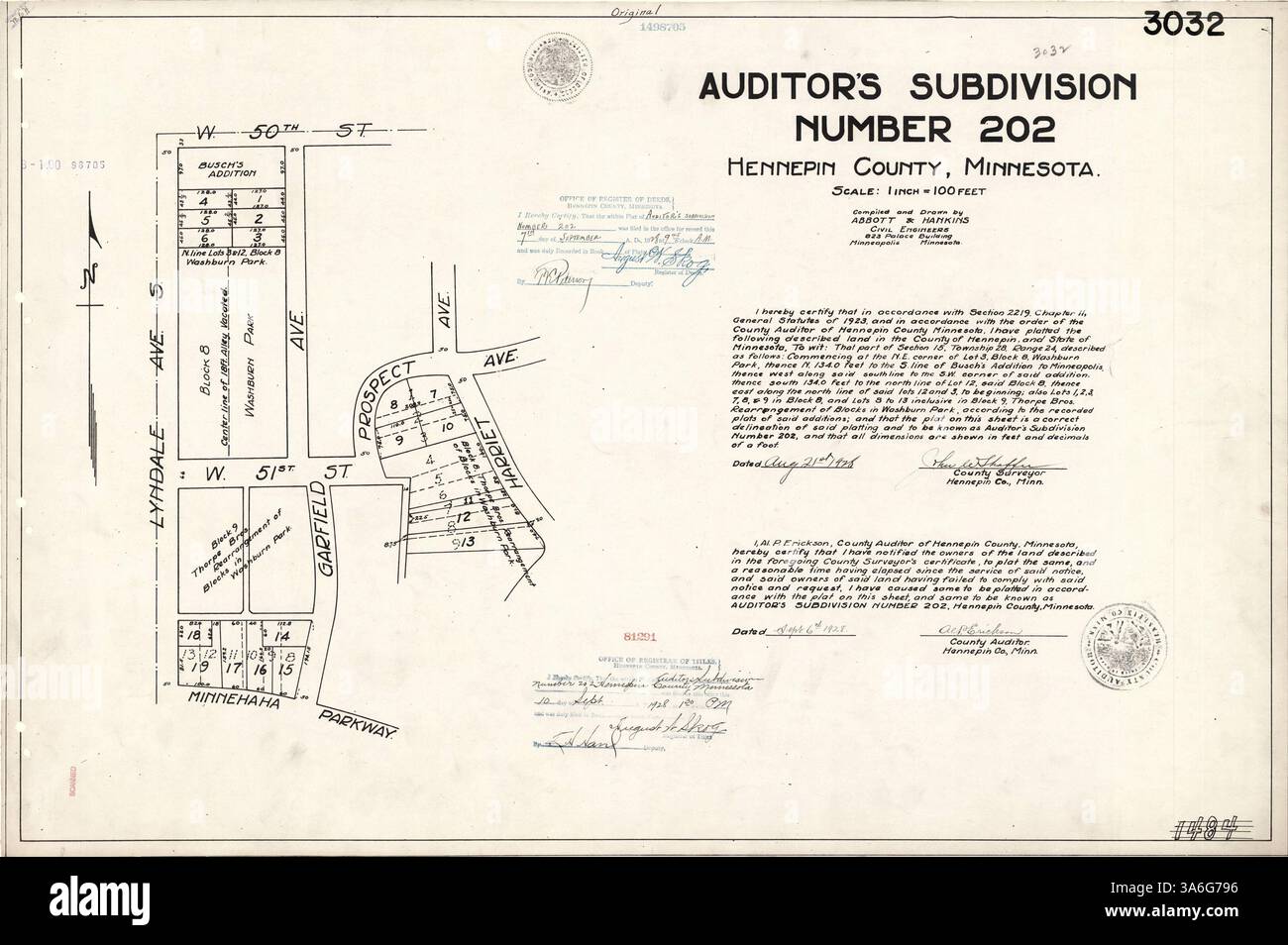 Auditors subdivision number 202 hi-res stock photography and images - Alamy