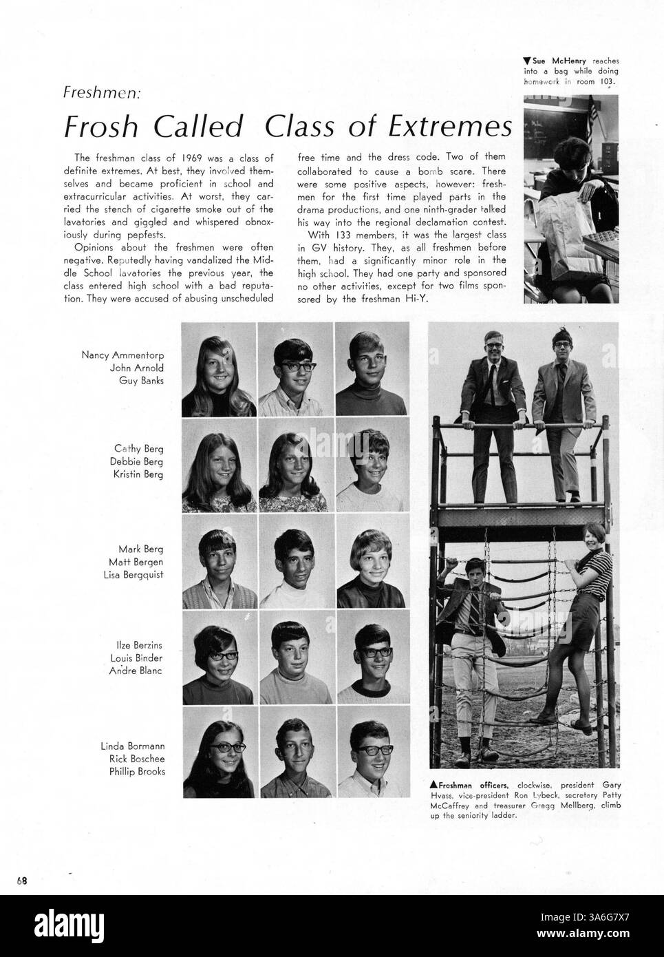 This 1969 Viking yearbook from Golden Valley High School documents ...