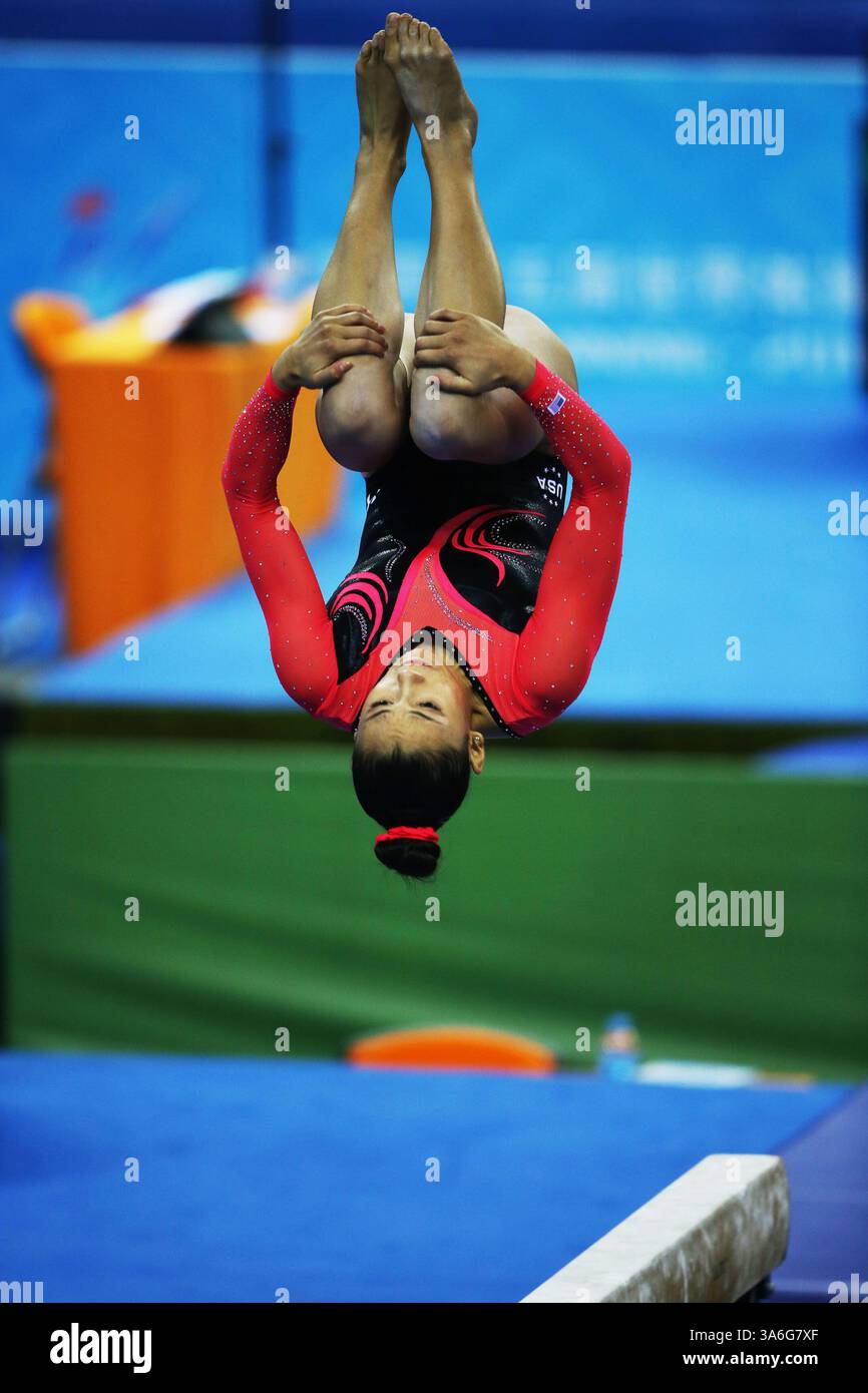 October 12, 2014 Nanning, China..Kyla Ross (USA) competes in the ...
