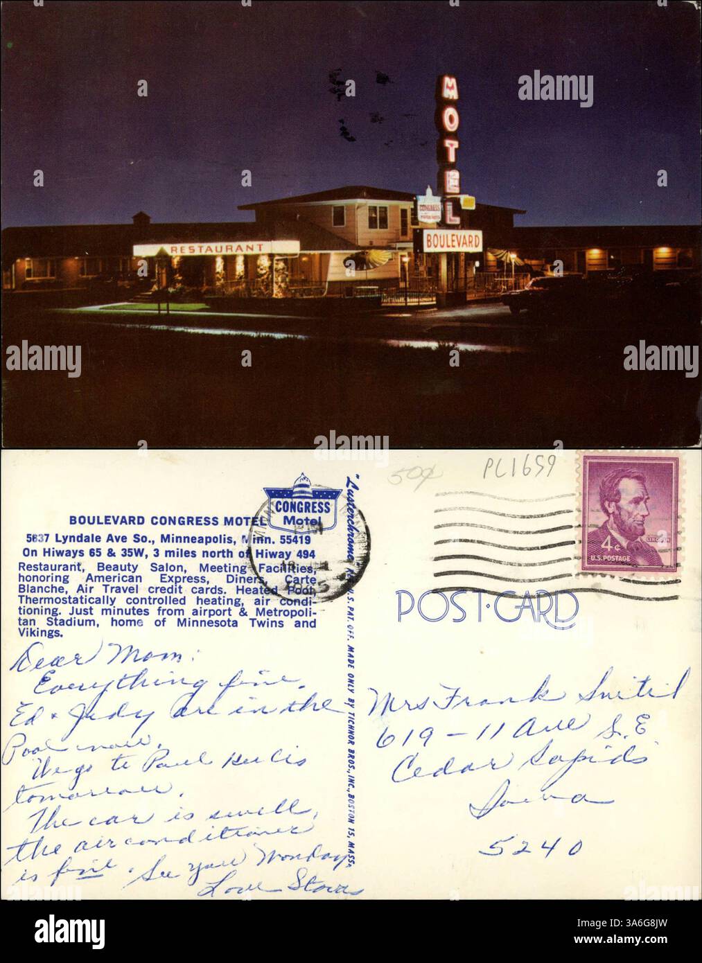 The Boulevard Congress Motel, located at 5637 Lyndale Ave So ...