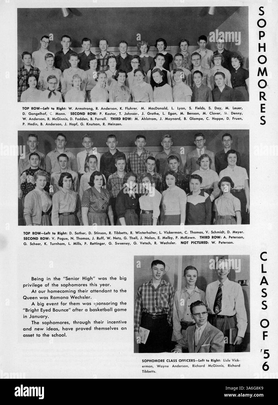 The 1954 'Orion' yearbook from Orono High School documents student life ...
