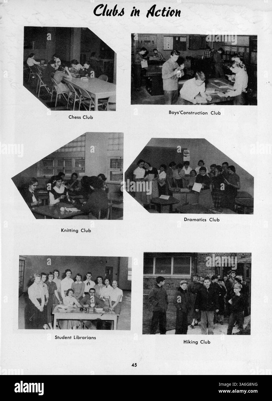 The 1954 'Orion' yearbook from Orono High School reflects the key ...