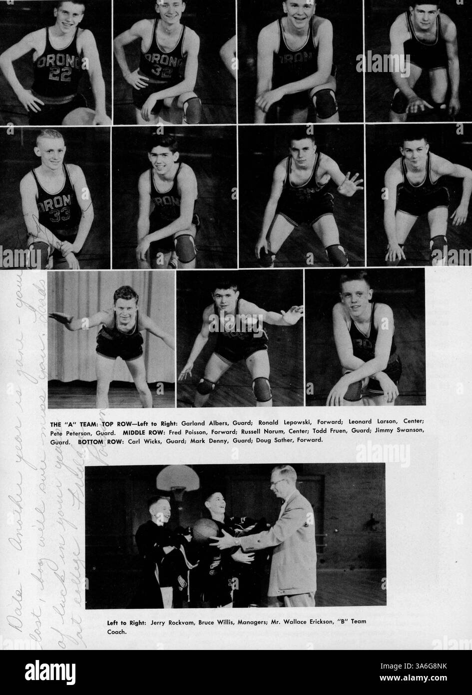 The 1954 Orion Yearbook from Orono High School showcases the 1953-1954 ...