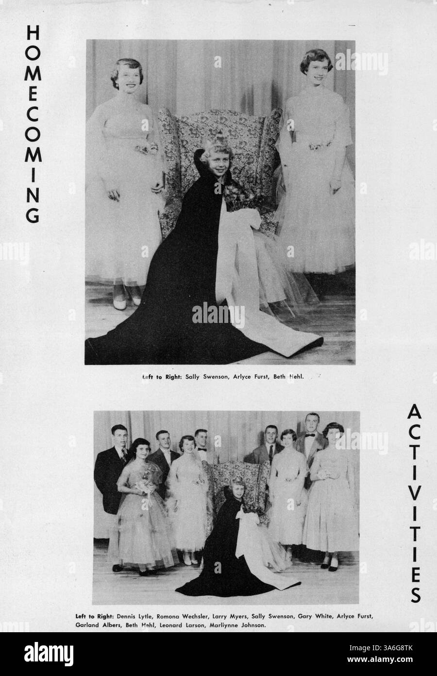 The 1954 Orono High School Yearbook, 'Orion,' documents the students ...