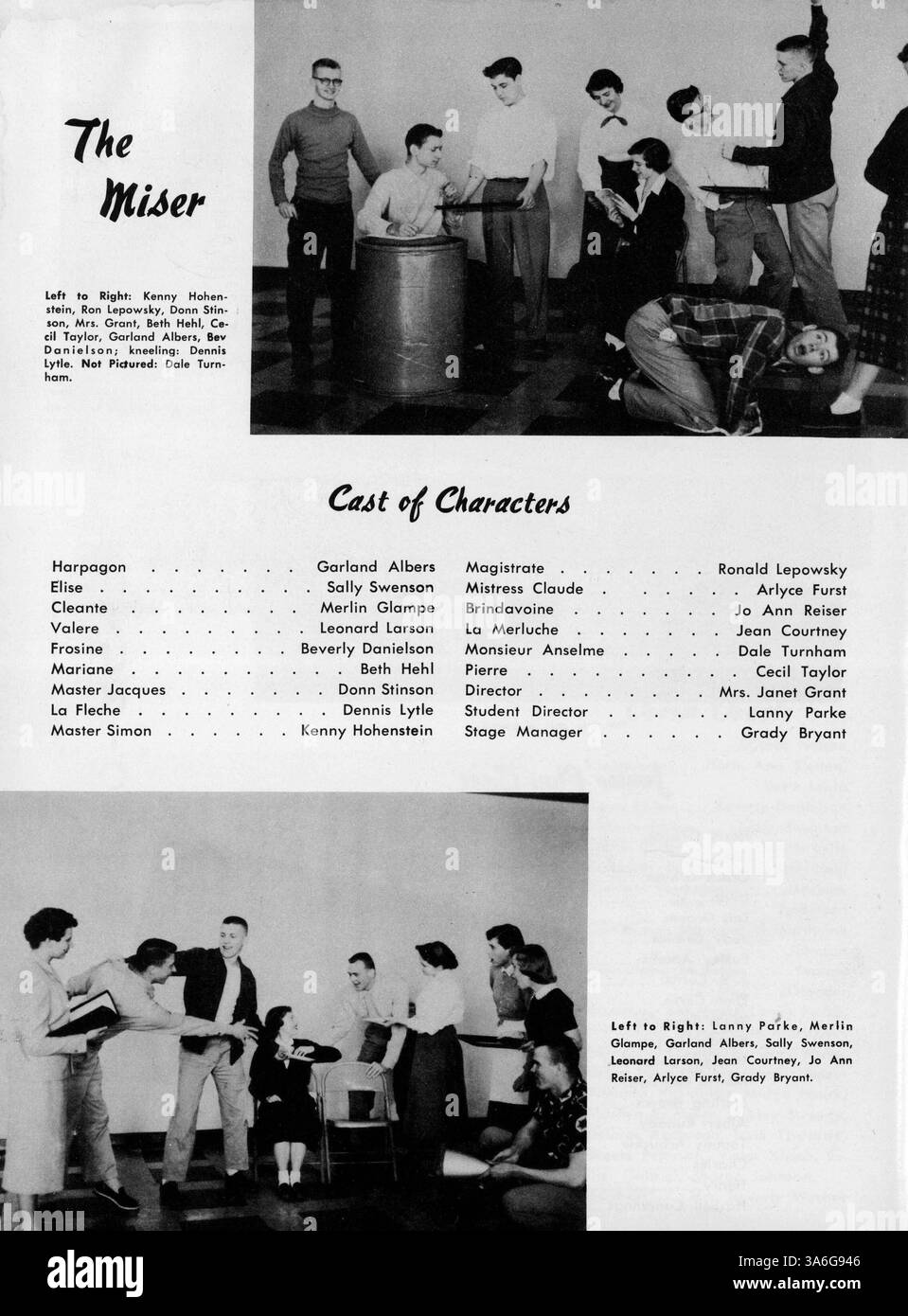 The 1954 'Orion' yearbook from Orono High School documents student ...