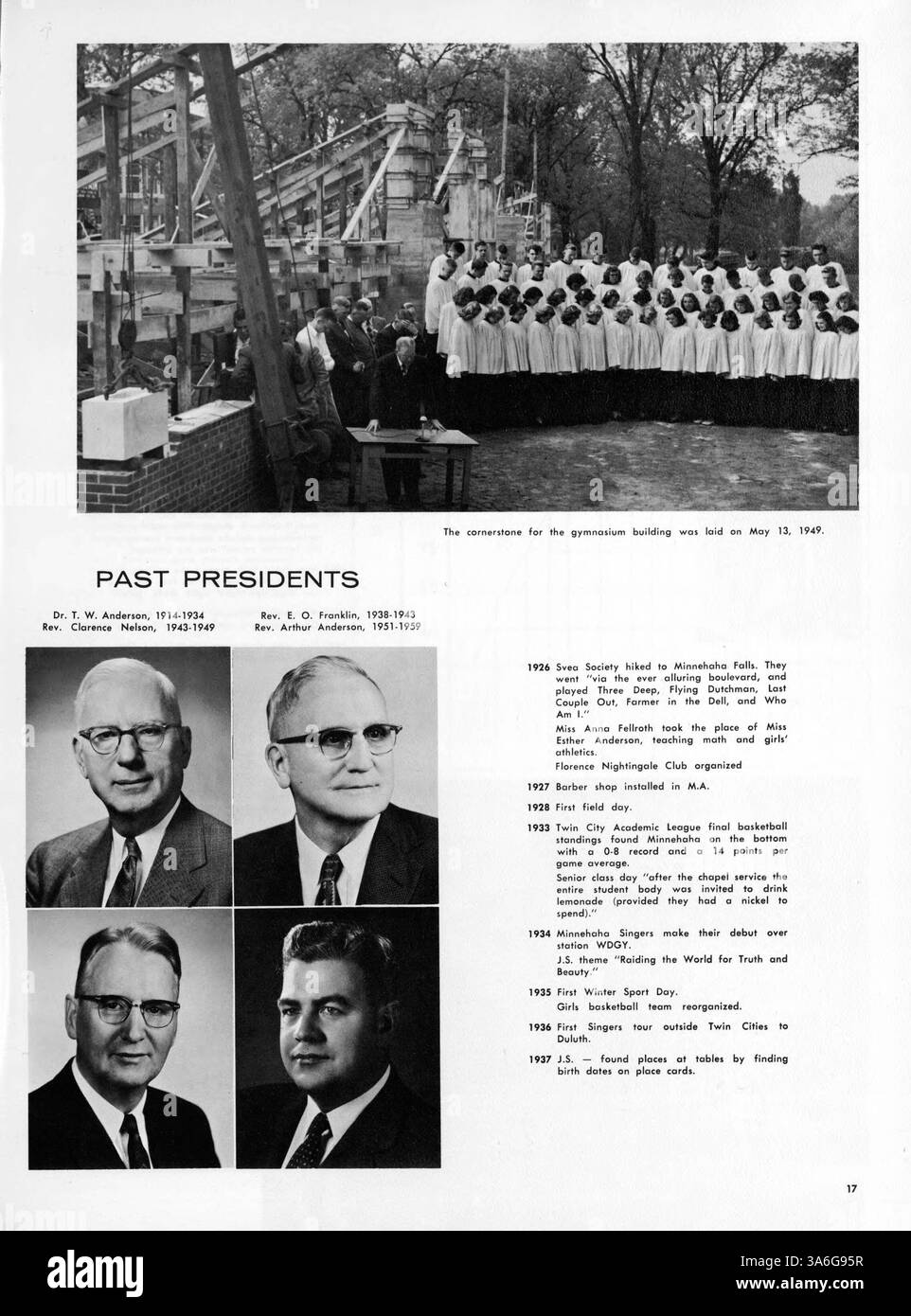 This 1963 'Antler' yearbook from Minnehaha Academy features key moments ...