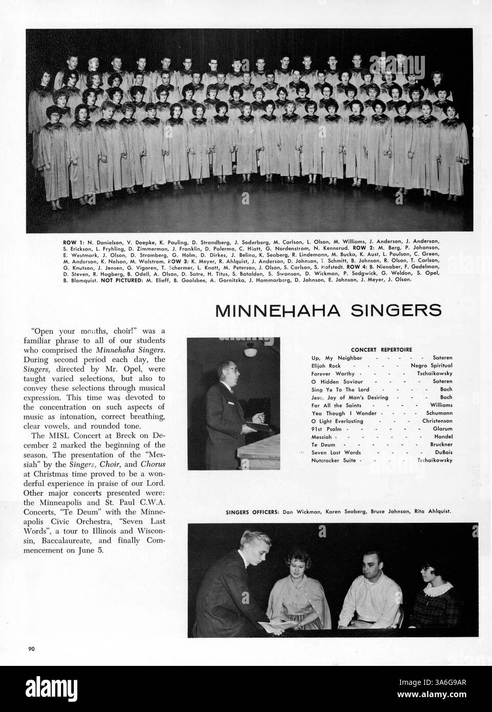 Minnehaha Academy's 'Antler' yearbook from 1963 captures the essence of the school year ...