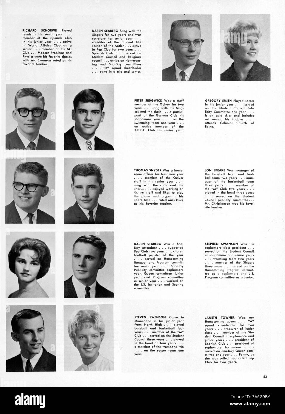 Minnehaha Academy's 1963 yearbook, 'Antler', captures key moments of ...