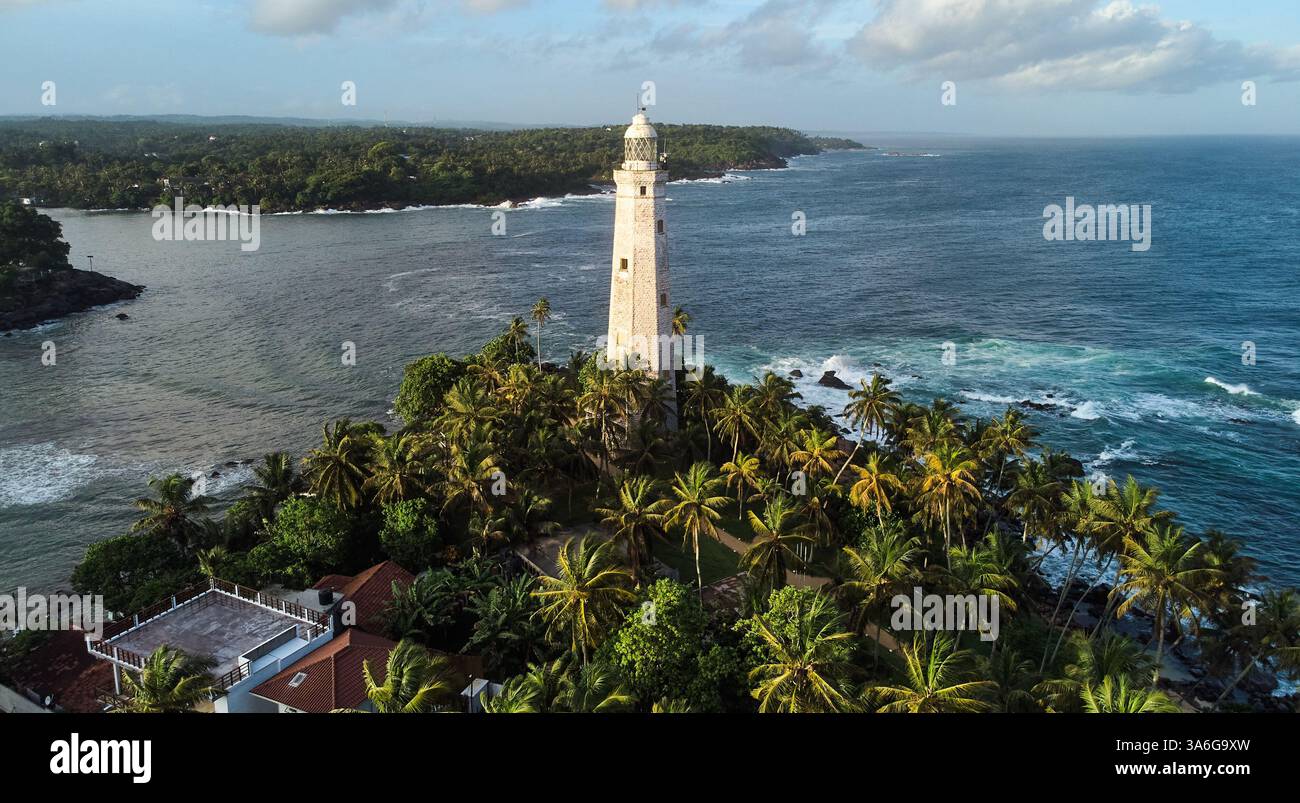 Aerial view of Dondra Lighthouse in Sri Lanka Stock Photo - Alamy