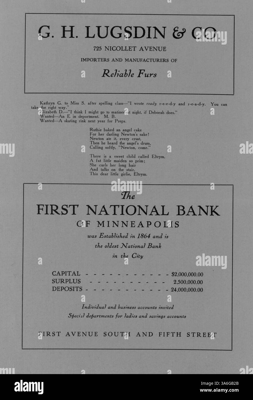 The Stanley Hall Yearbook from 1913, titled 'The Moccasin', captures ...