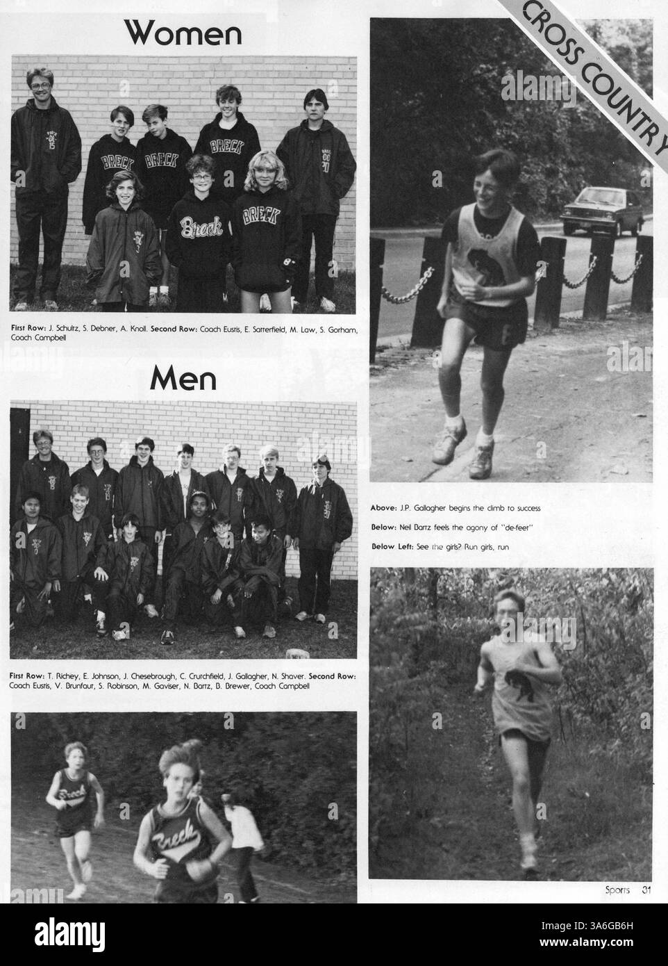 The 1986 Breck Yearbook, 'Breck Mustang', showcases the 1985-1986 ...