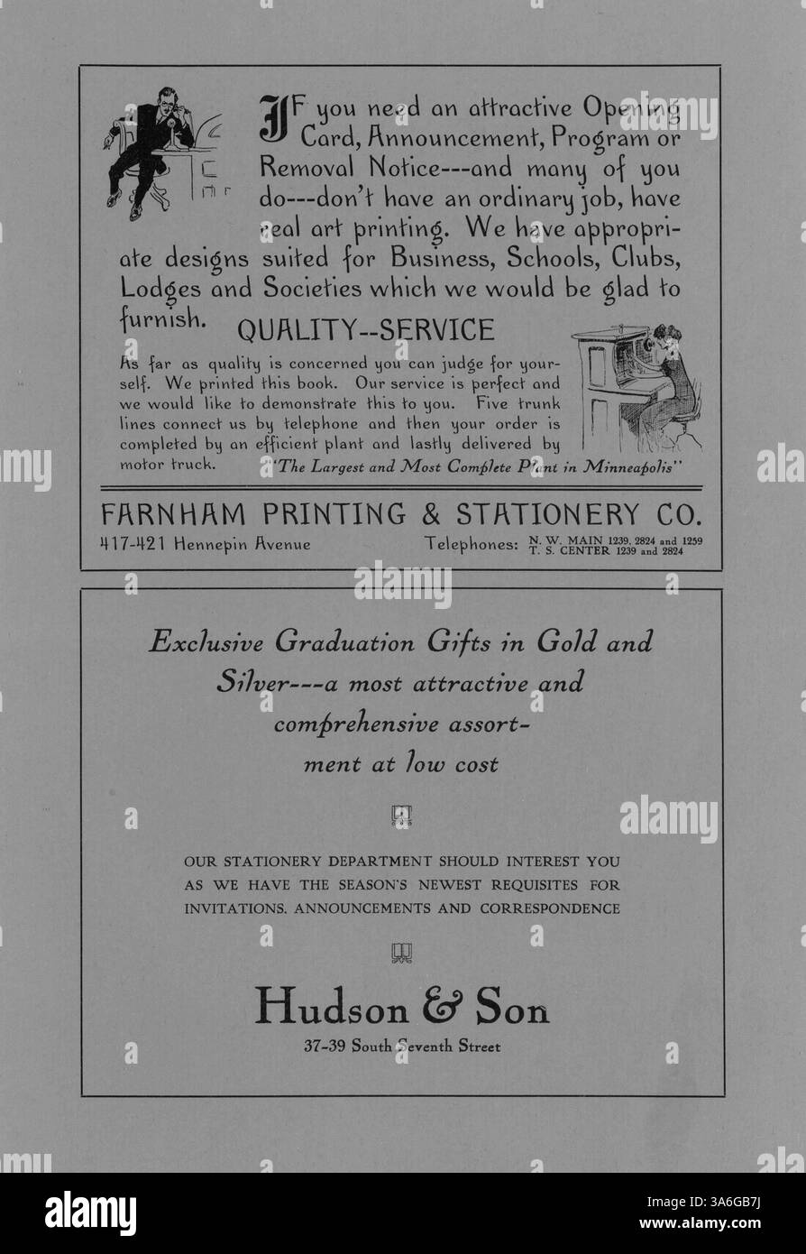 The 1913 edition of 'The Moccasin' Yearbook from Stanley Hall captures ...