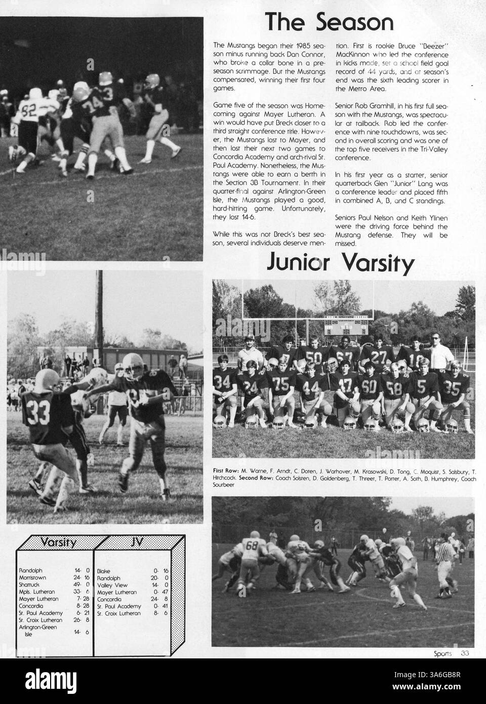 This 1986 edition of 'Breck Mustang' Yearbook features a complete ...
