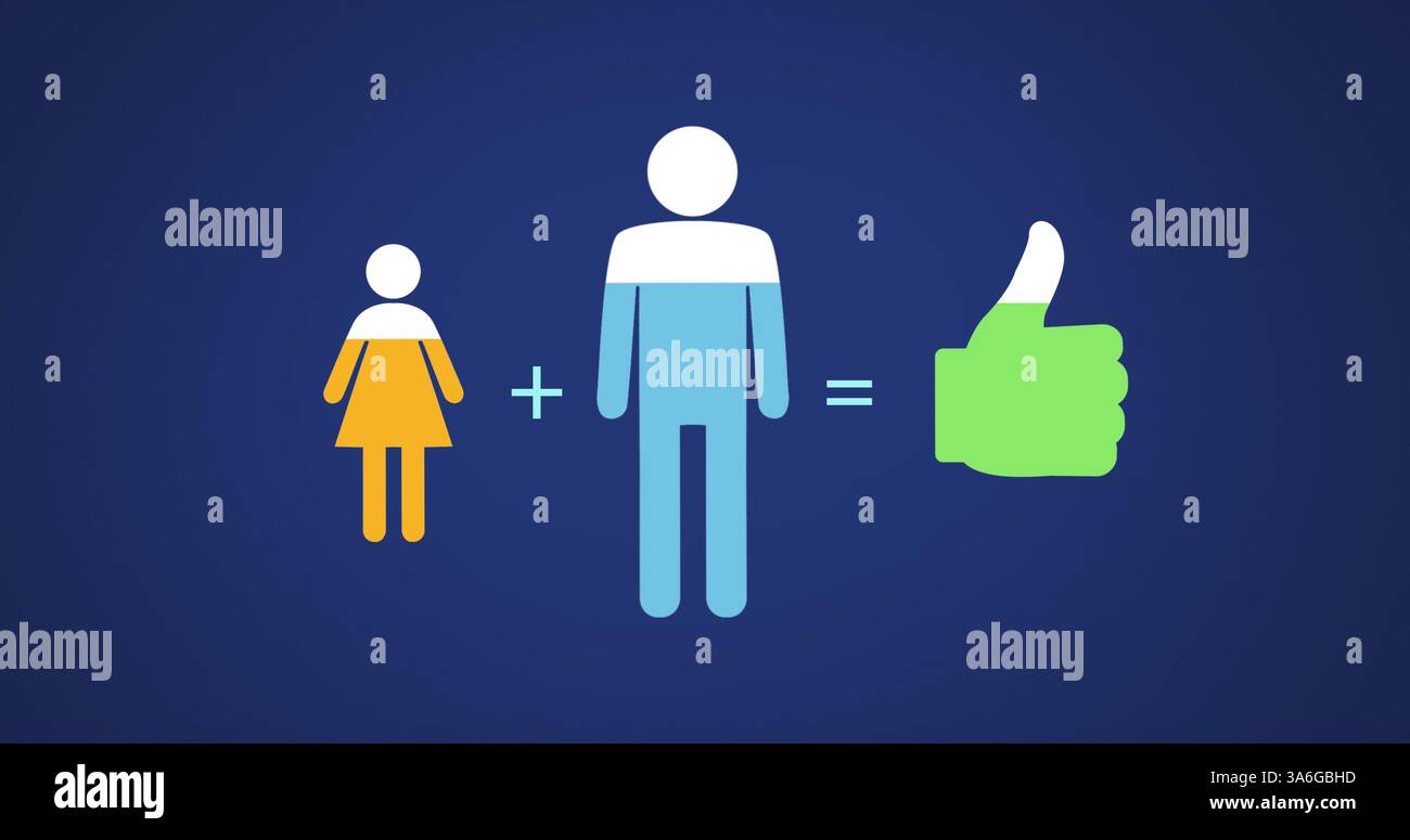 Colorful infographic illustrating teamwork concept with symbols and ...