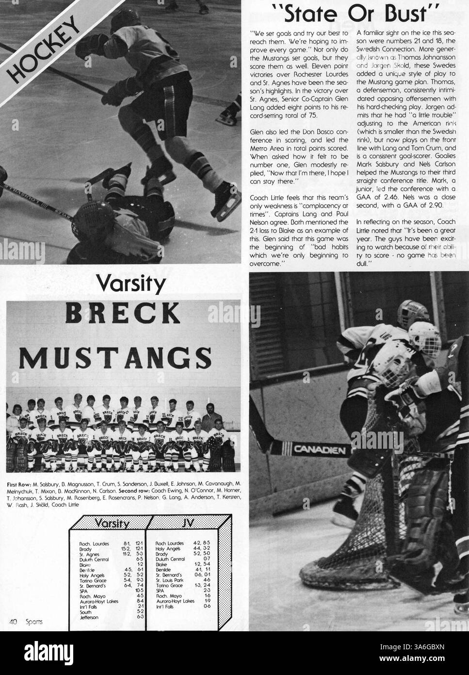 The 1986 'Breck Mustang' Yearbook captures the essence of the 1985-1986 ...