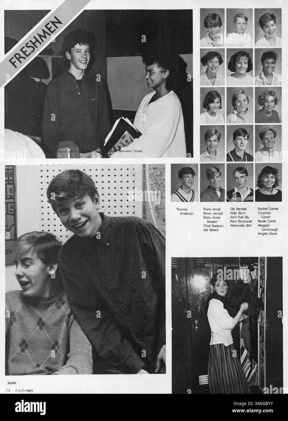 Yearbook for 1986 captures the student body hi-res stock photography and images - Alamy