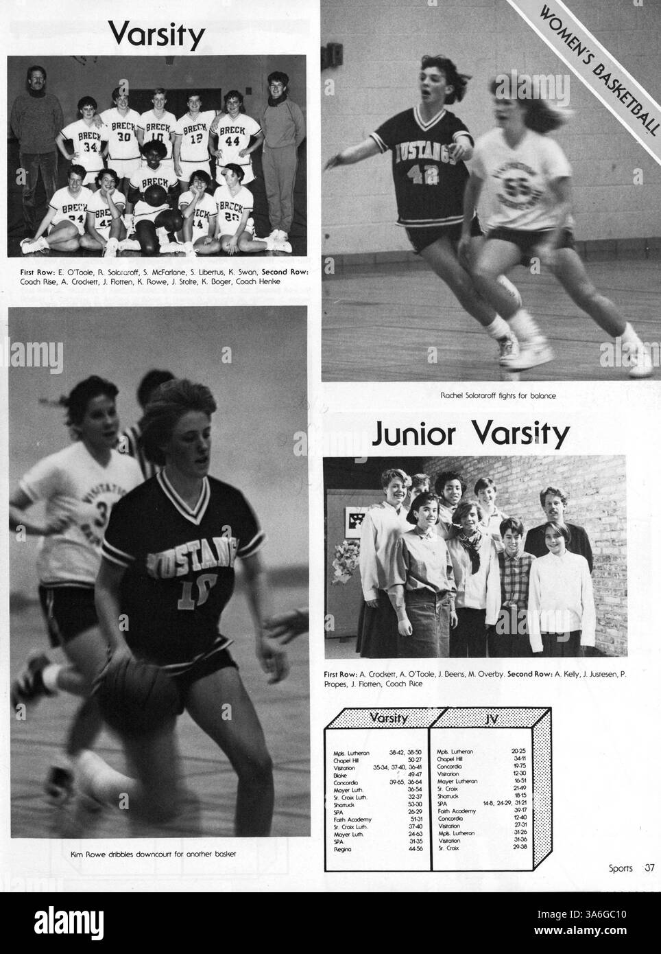 The 1986 edition of 'Breck Mustang' Yearbook chronicles the 1985-1986 ...