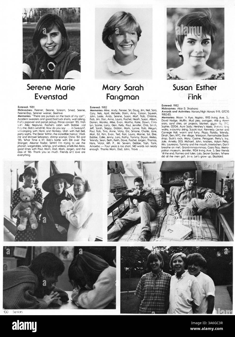 Yearbook captures major events from the 1985 1986 school year hi-res ...
